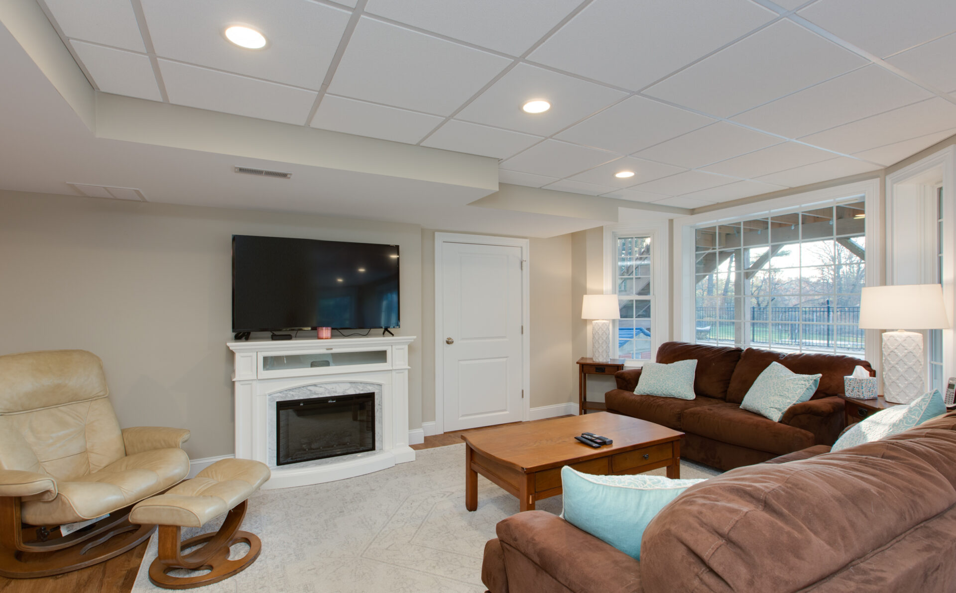 Finished Basement Remodeling Project Gallery in Bedford, NH