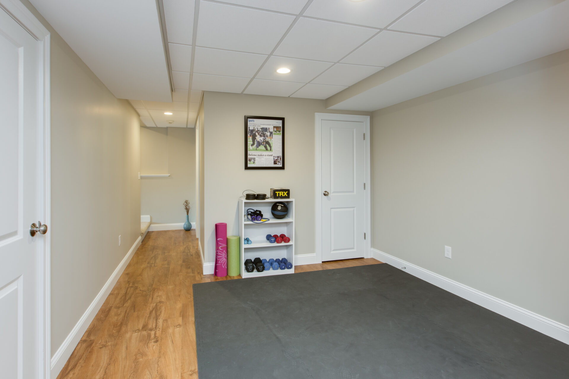 Finished Basement Remodeling Project Gallery in Bedford, NH